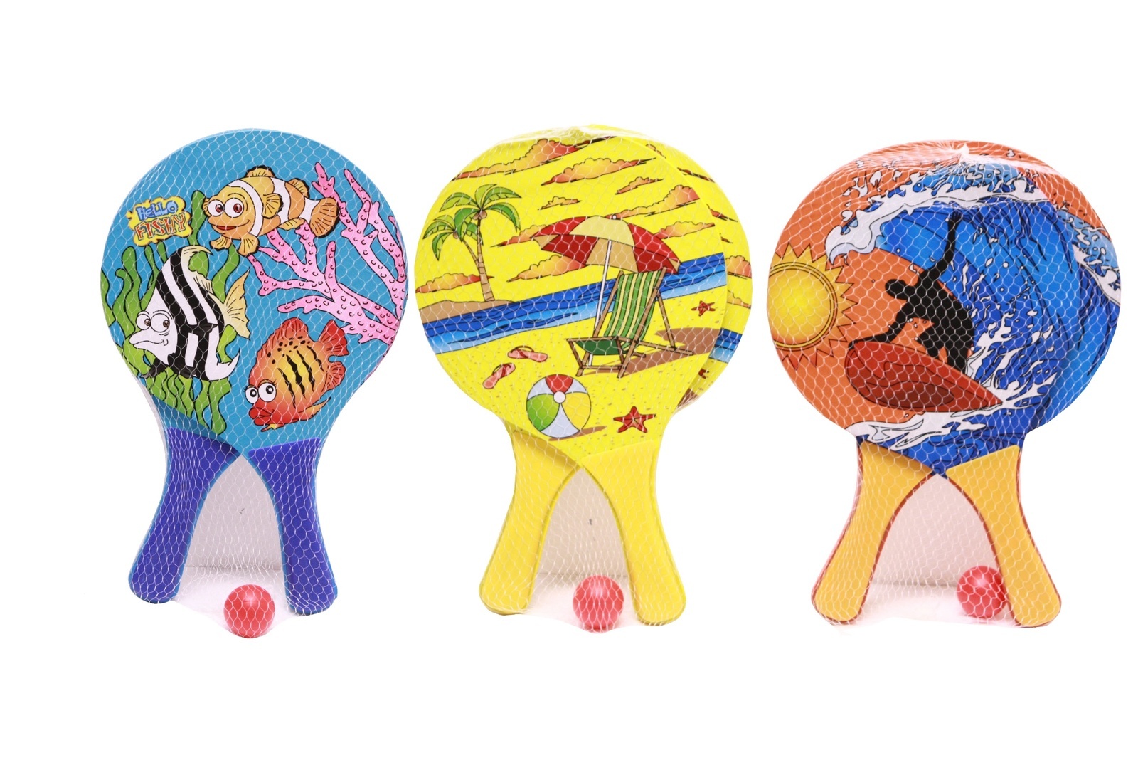 Wooden Neon Beach Bats and Ball | Buy Kids Toys Online at ihartTOYS